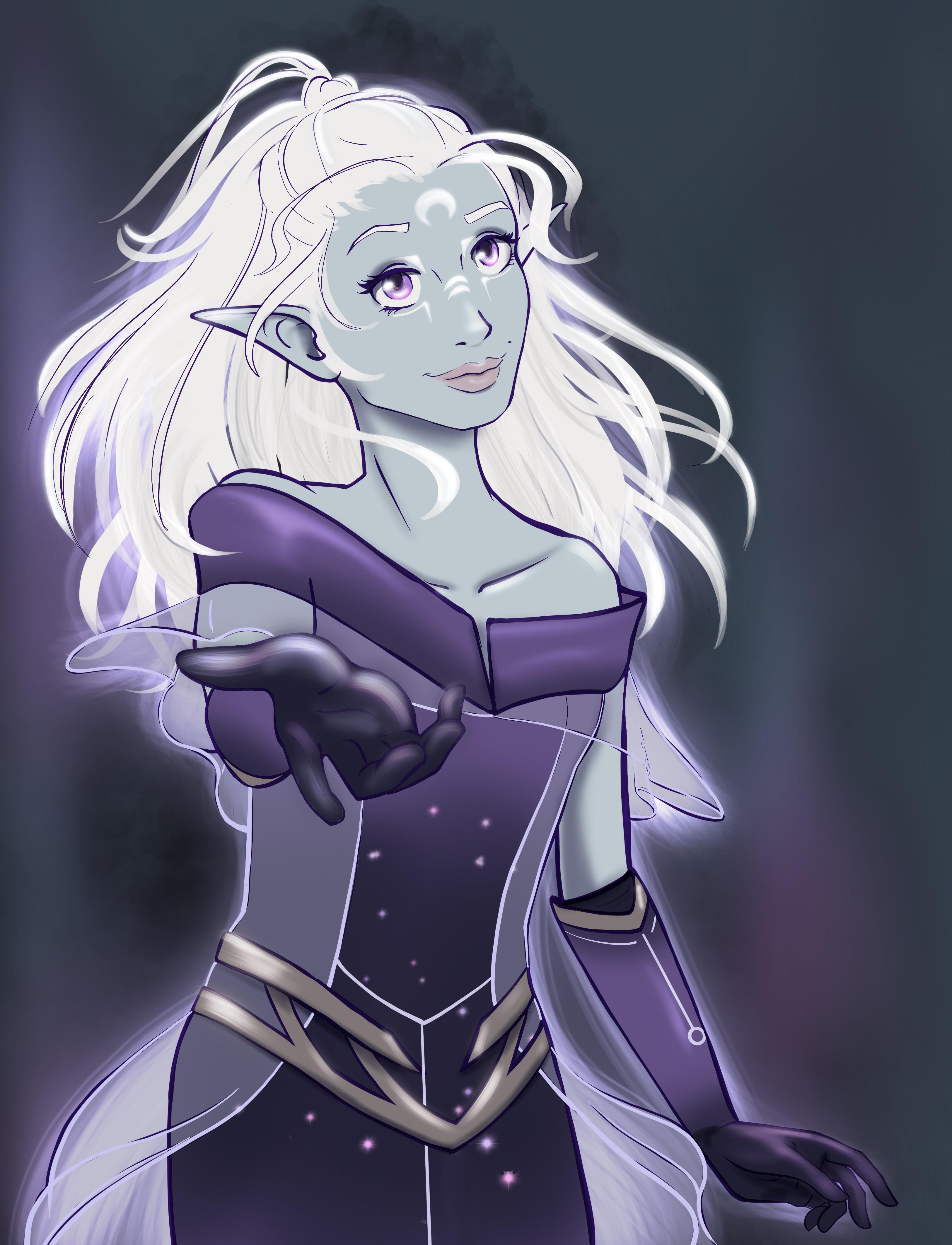 [ART][OC] My Twilight Cleric moon elf | Scrolller