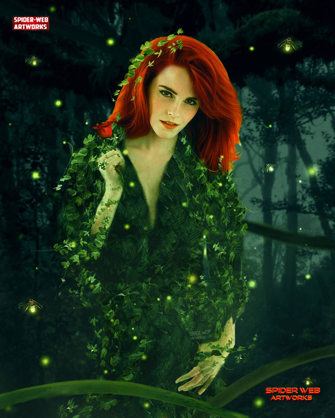 ArtStation-Poison Ivy, Spider Web Artworks™ | Scrolller
