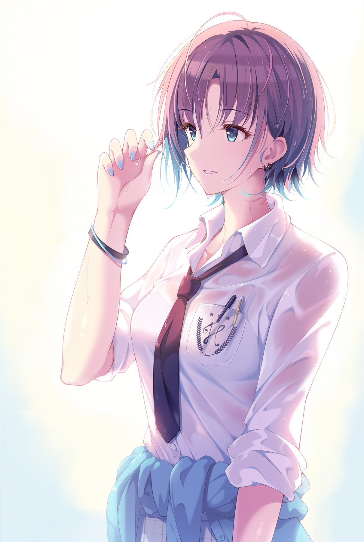 Asakura Toru's uniform got wet [The Idolmaster: Shiny Colours] | Scrolller