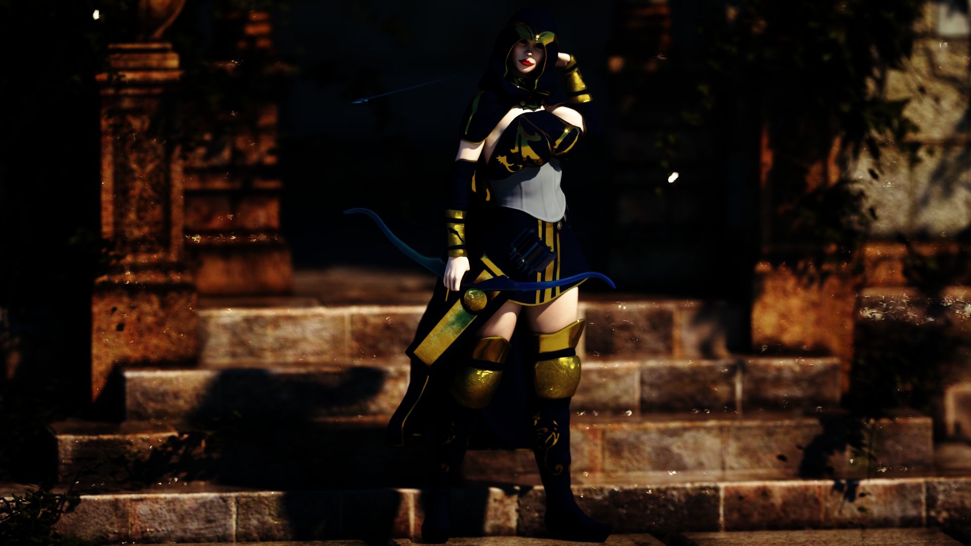 Ashe model for a visual novel I am making | Scrolller