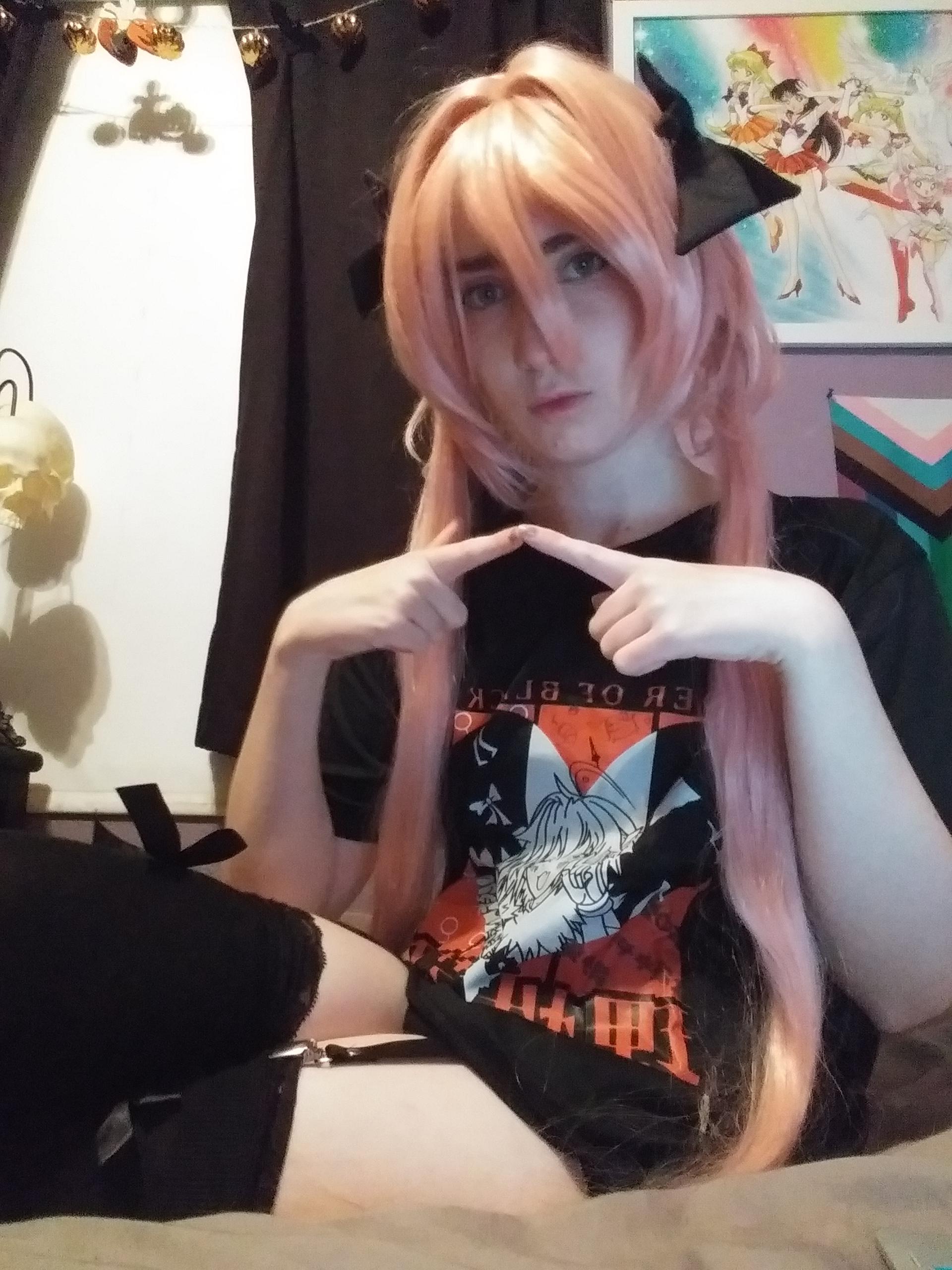 Astolfo wearing astolfo shirt uwu | Scrolller