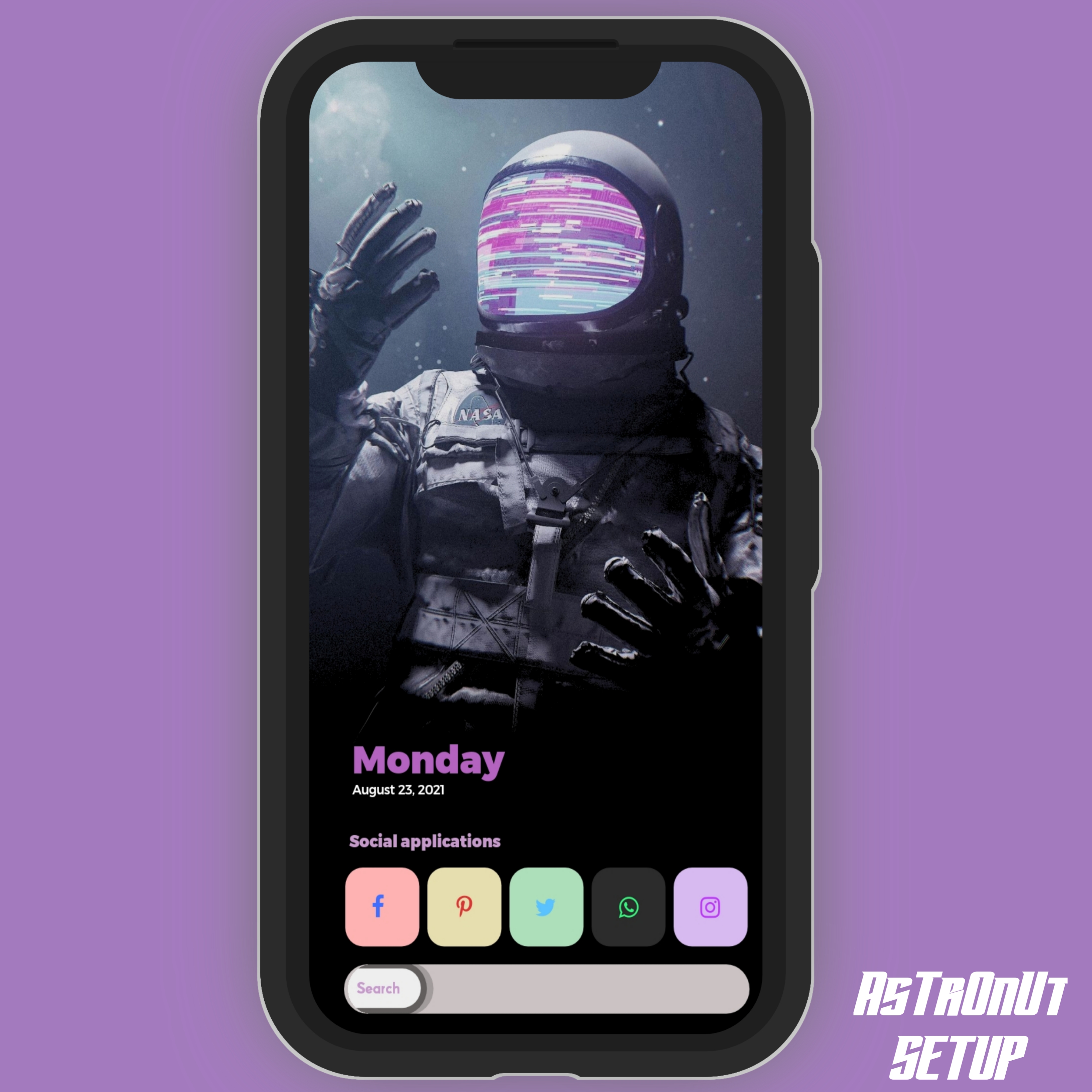 ASTRONAUT HOME SCREEN SETUP | Scrolller