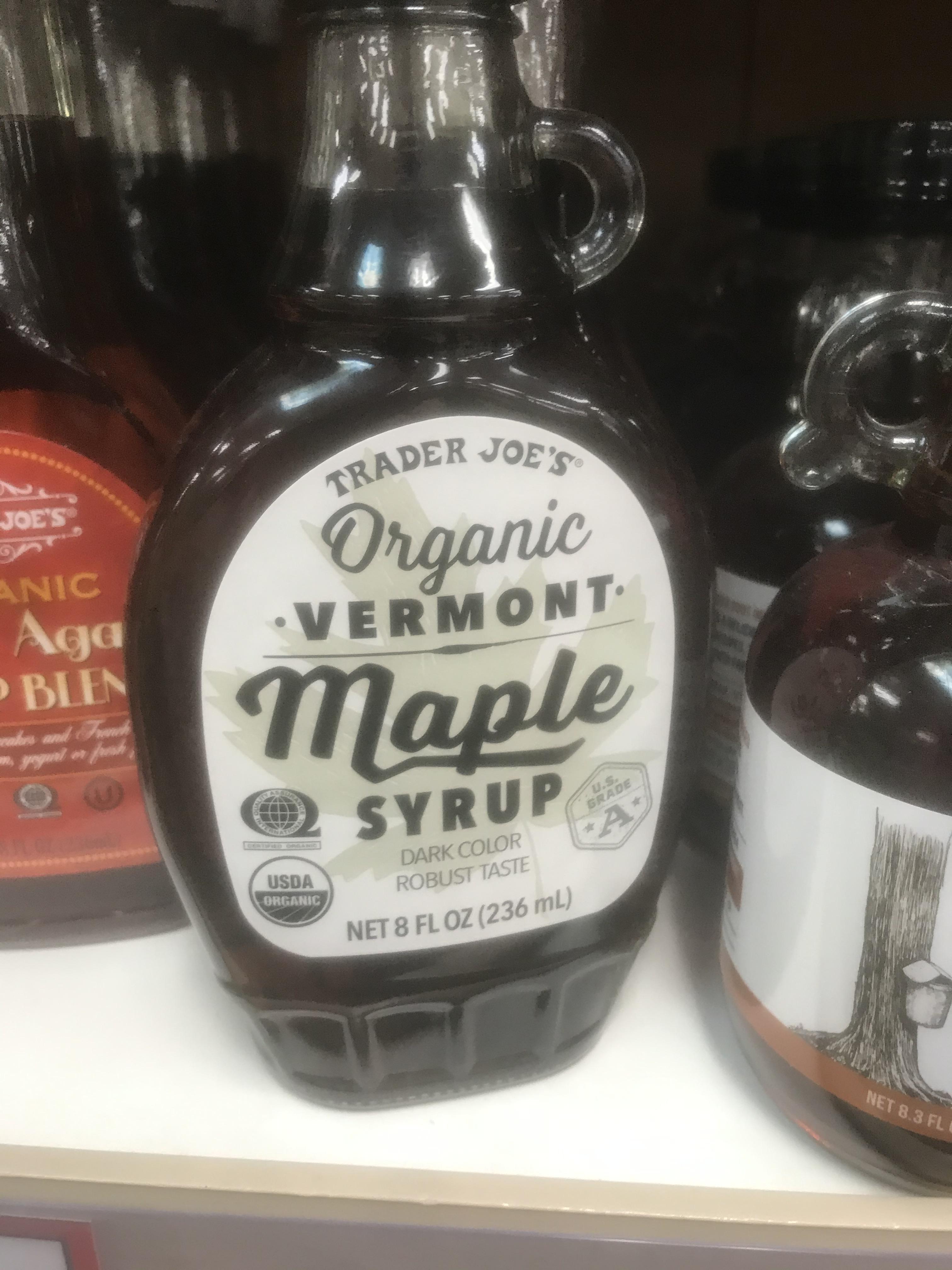 At Trader Joe’s. What are they doing serving VERMONT maple syrup? | Scrolller