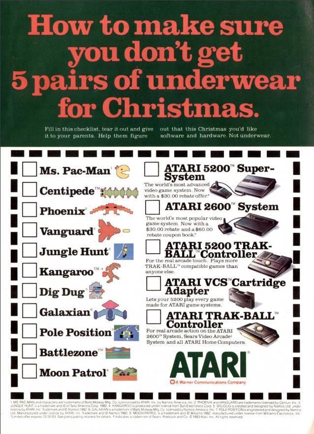 Atari ad, 1983 | Scrolller