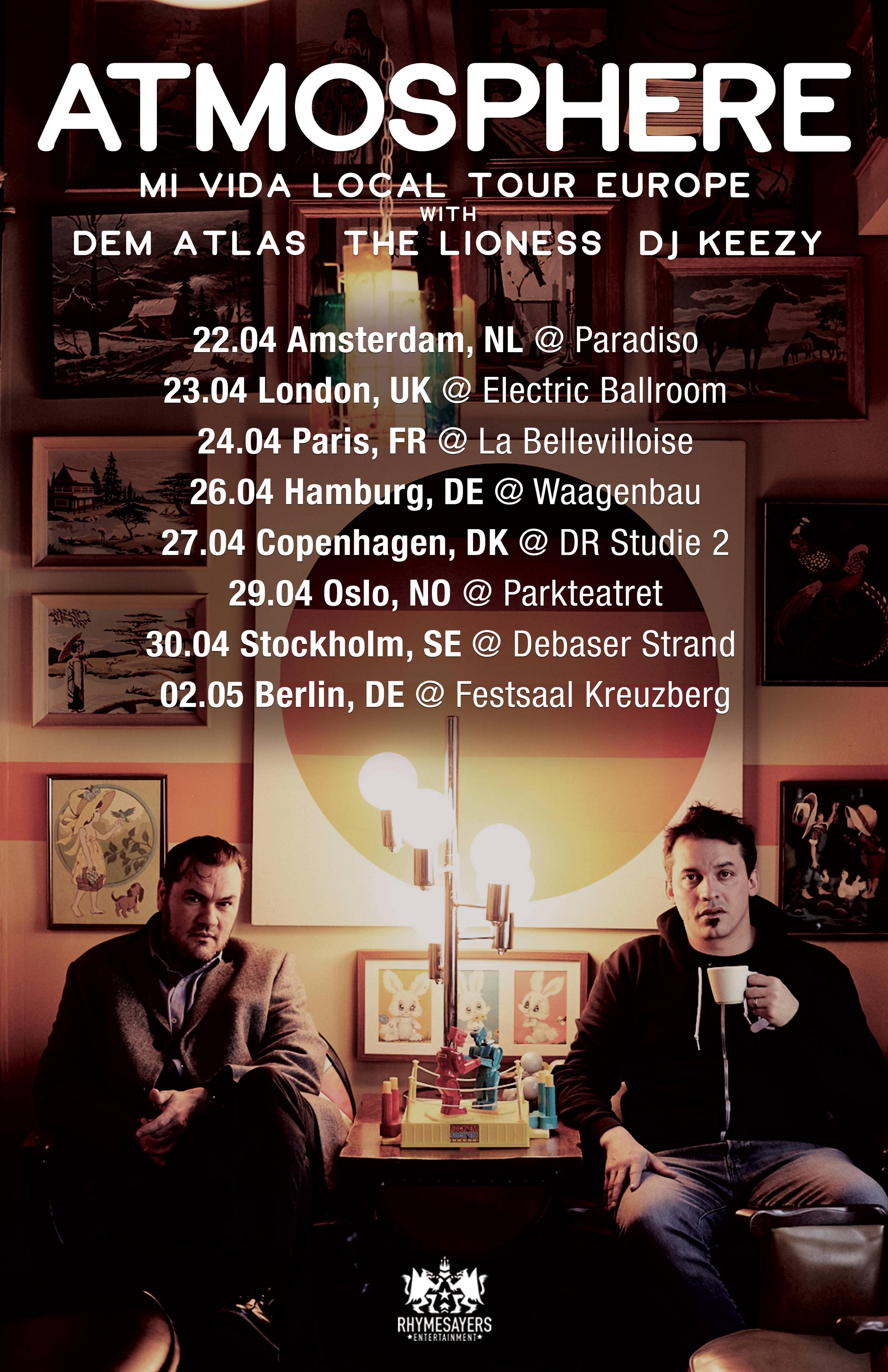 Atmosphere European Tour announced! | Scrolller