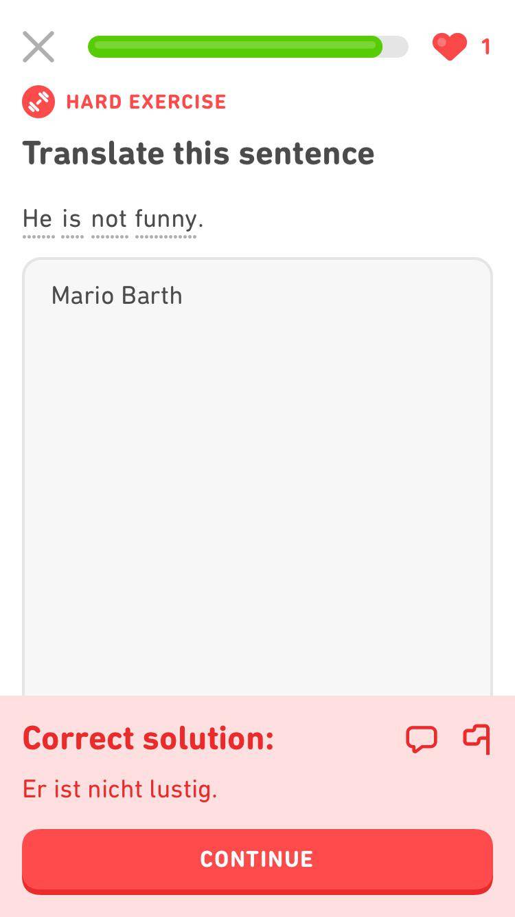 Auch Duolingo macht Fehler. | Scrolller
