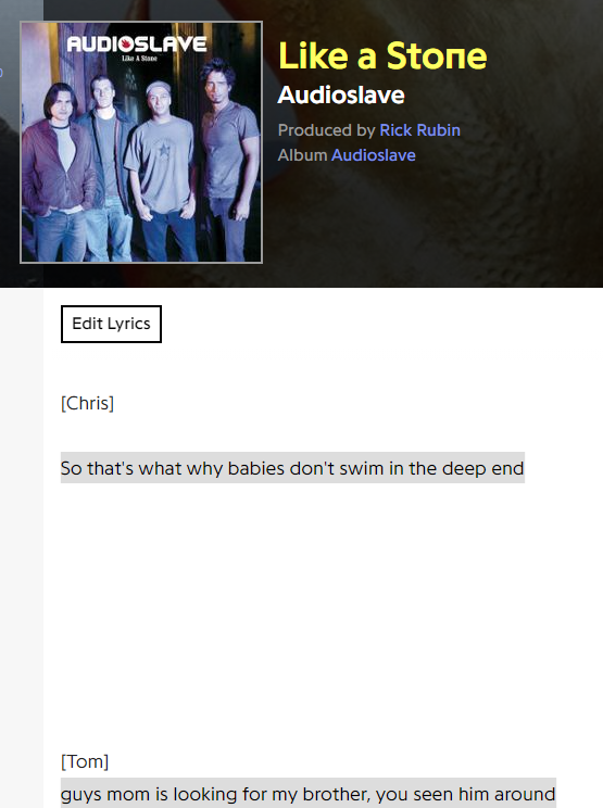 Audioslave - Like A Stone | Scrolller