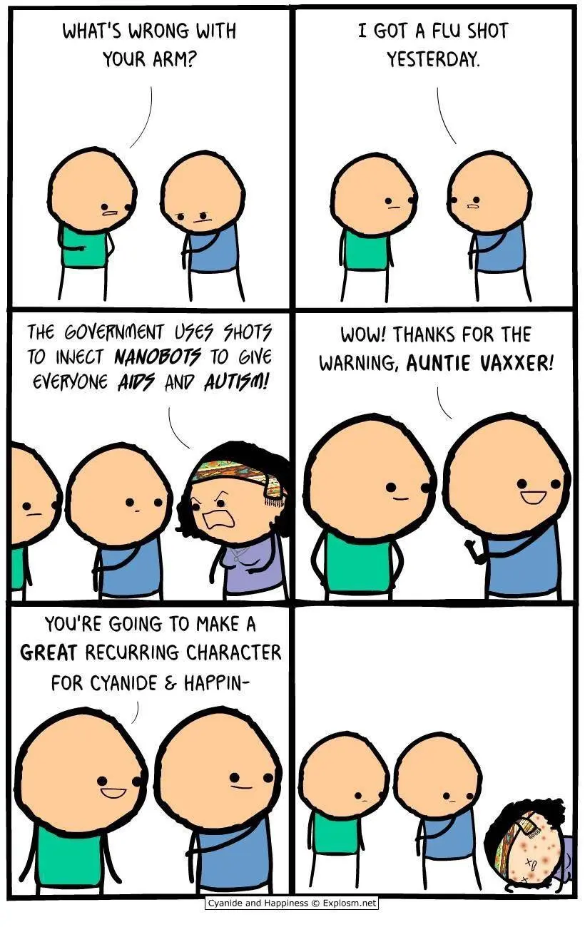 Auntie Vaxxer Makes A Good Point Scrolller