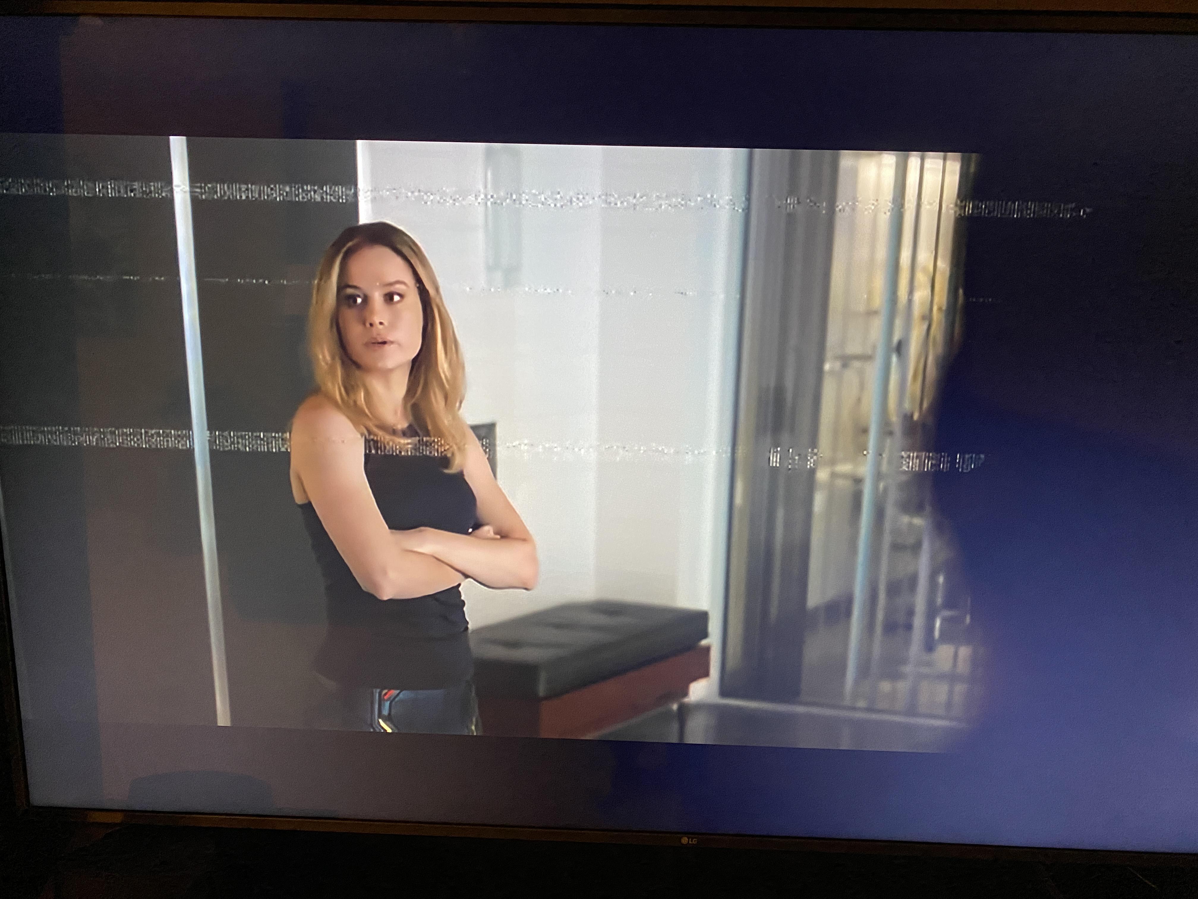 Avengers Endgame have horizontal lines when streaming through iTunes. From the 10 to 15 min mark ...