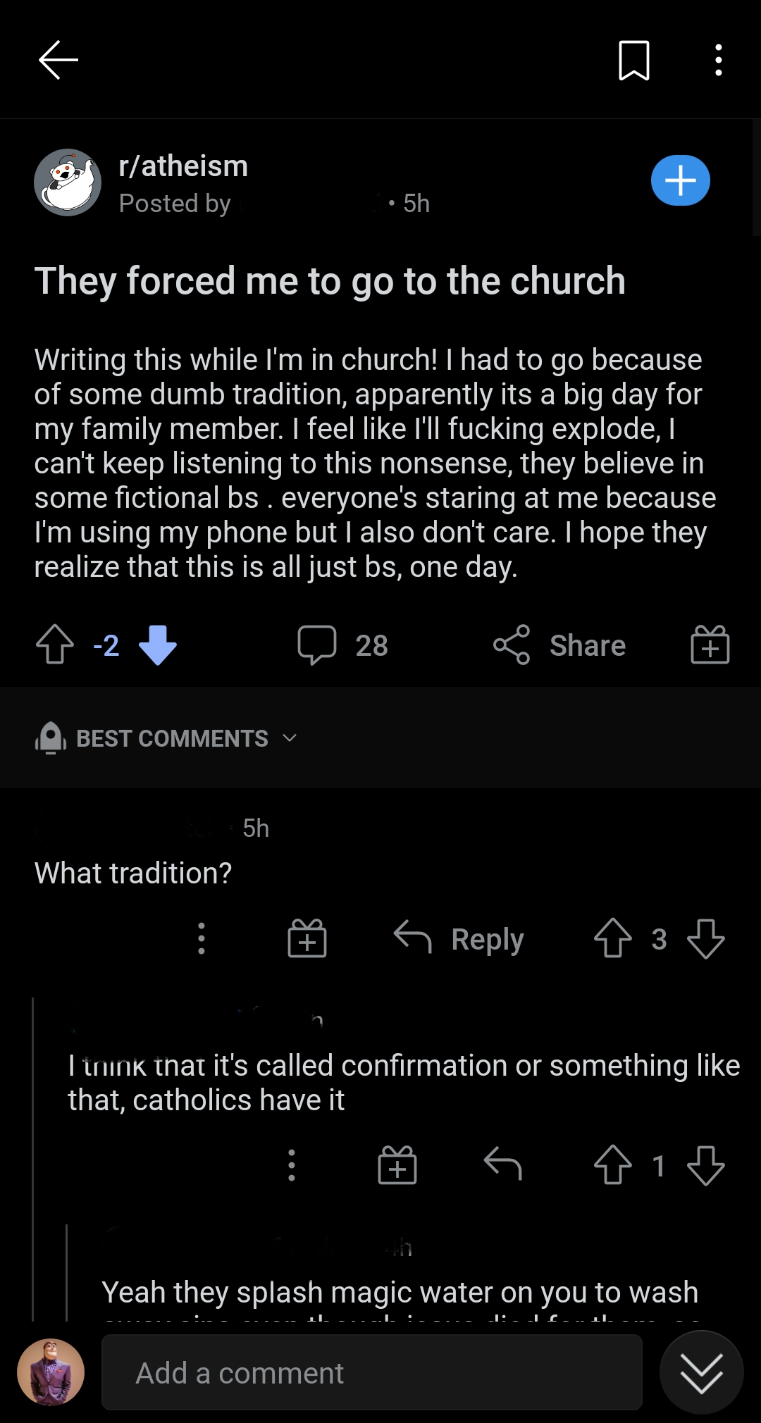 Average atheist | Scrolller