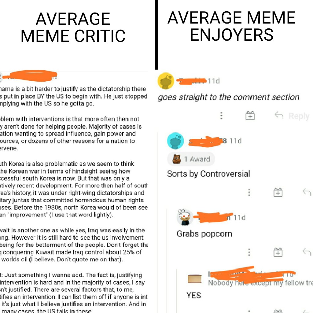 Average critic vs average enjoyer | Scrolller Average critic vs average enjoyer | Scrolller