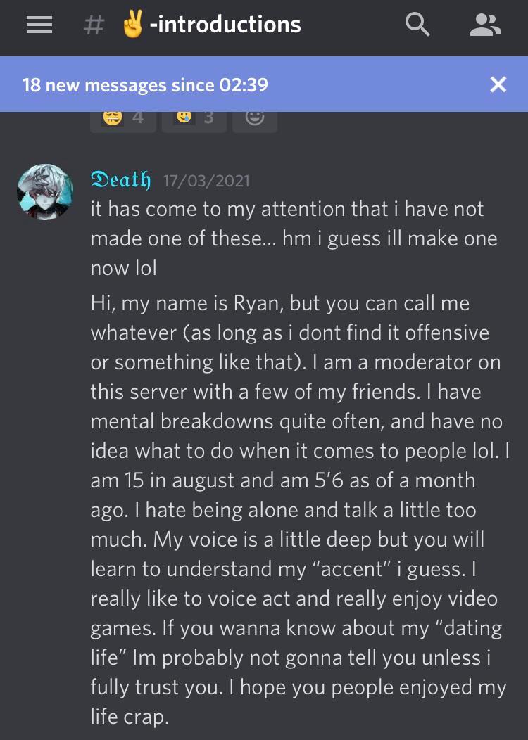 Average Discord introduction | Scrolller