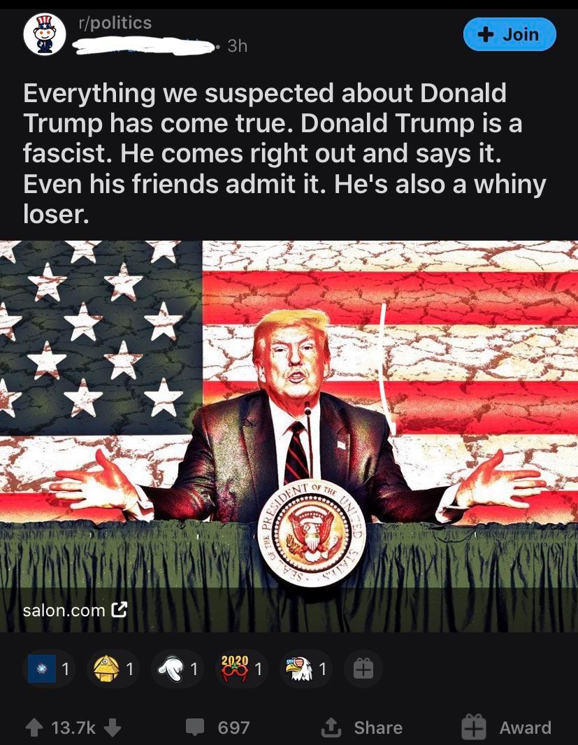 Average r/politics user | Scrolller