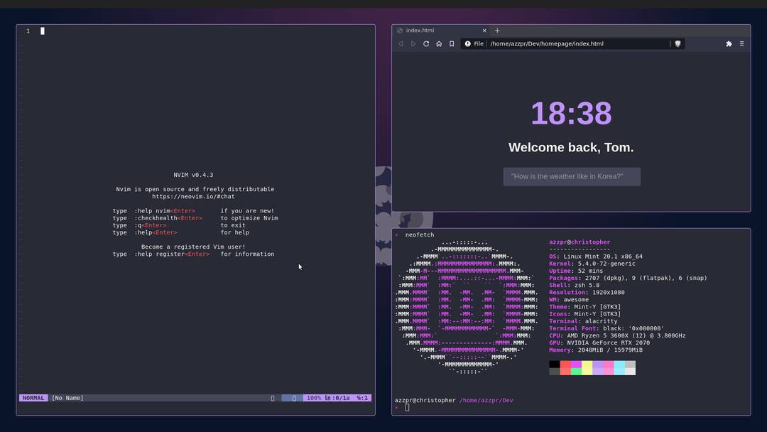 [Awesome] My first Rice built with the Dracula theme | Scrolller