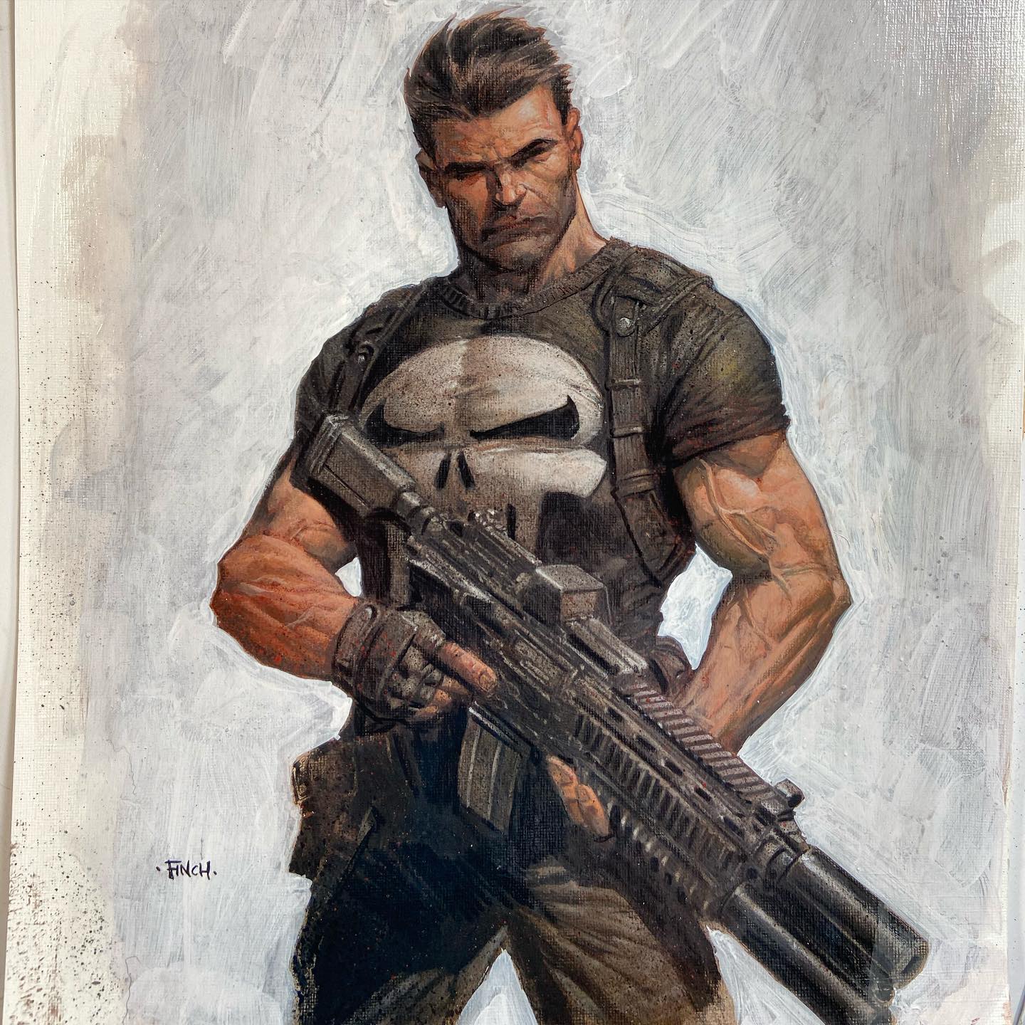 Awesome Punisher Artwork by David Finch | Scrolller