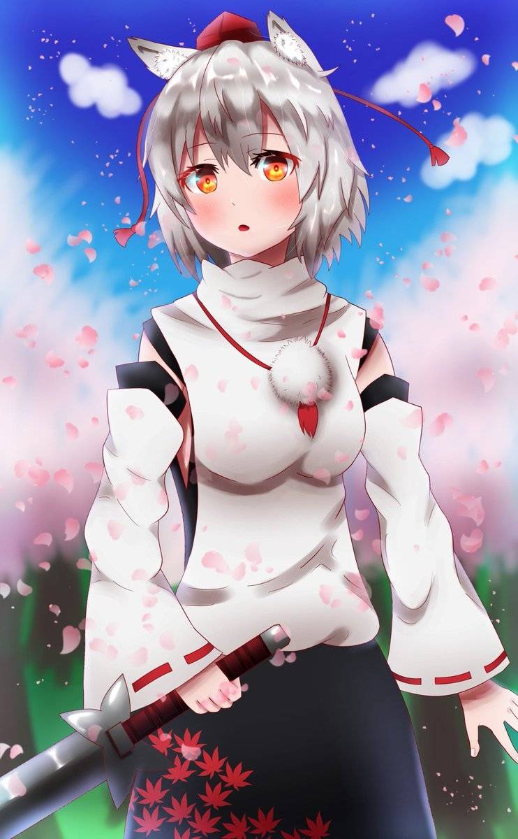 Awoo and falling petals [Touhou] | Scrolller