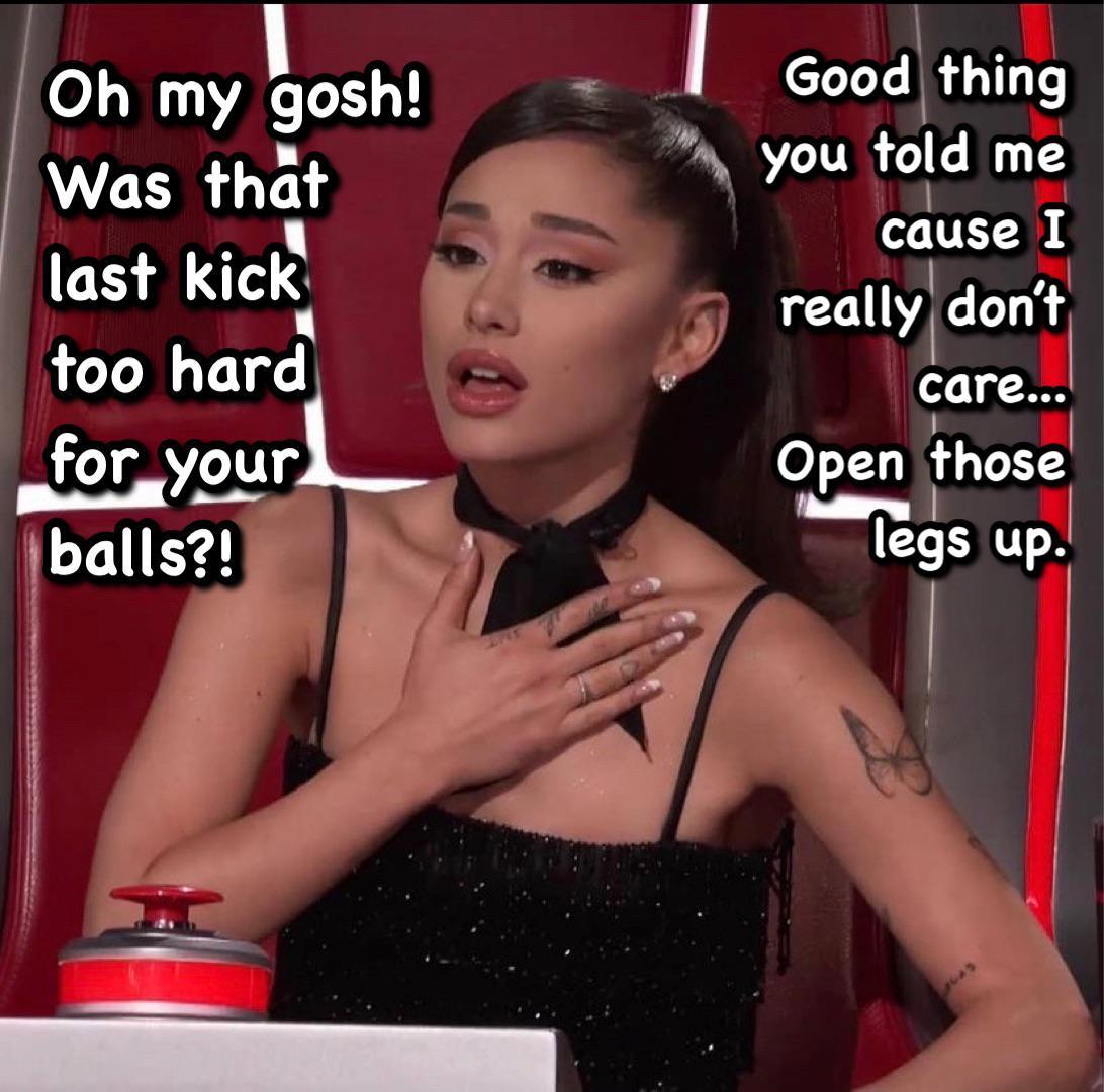 awww did that last kick hurt ?? ariana doesn’t care. | Scrolller