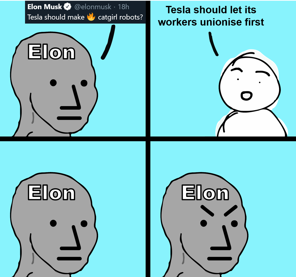 B- But catgirls are amazing thank you Elon-chan uwu | Scrolller