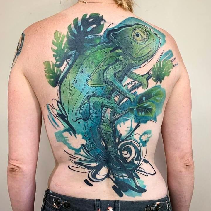 Back tattoo by © KamilArt Tattoo. | Scrolller