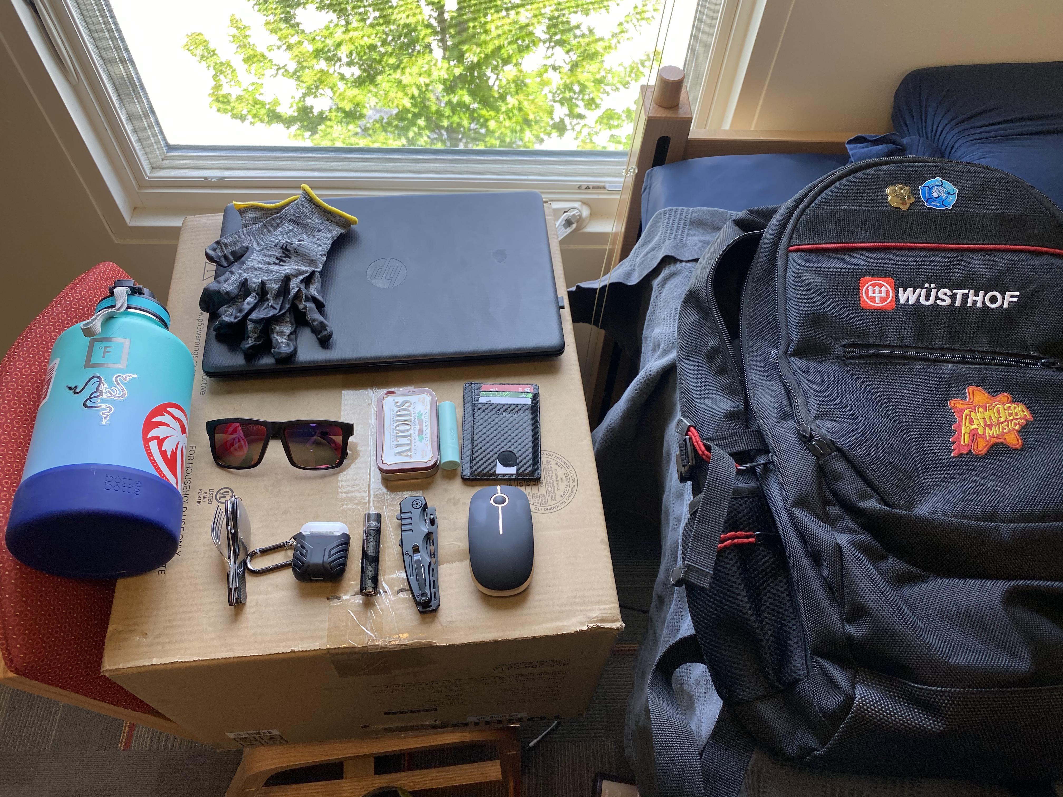 Bag dump + my current EDC. IS student and Amazon wage slave | Scrolller