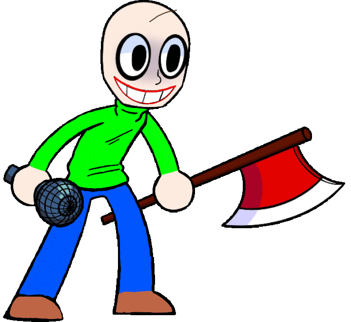 Baldi with an axe | Scrolller