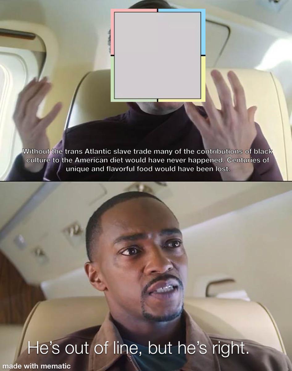 Based centrist wants his soul food | Scrolller