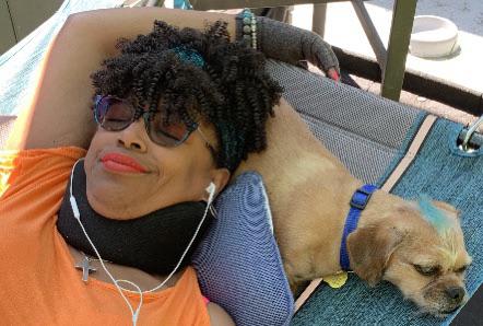 Baxter chillin with my wife | Scrolller