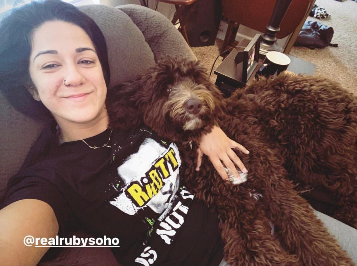 Bayley repping Ruby | Scrolller
