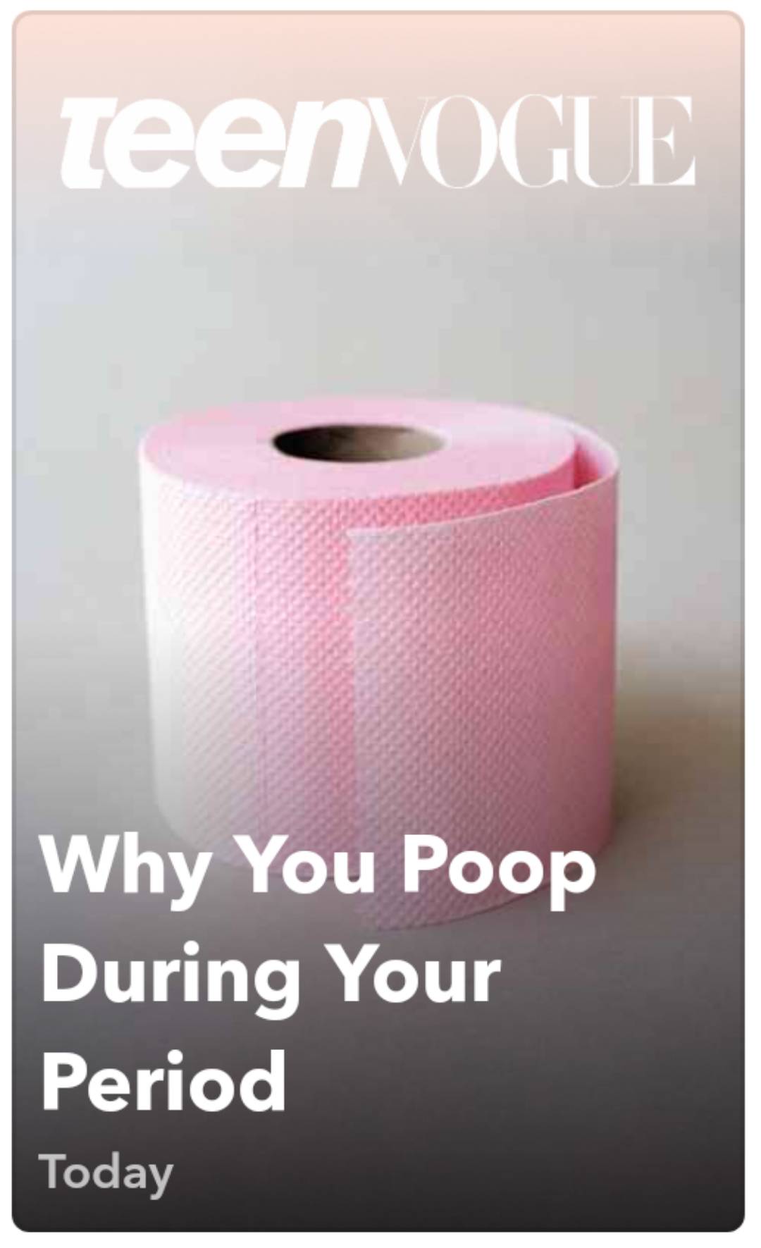 Because periods and poop are oh so mutually exclusive | Scrolller