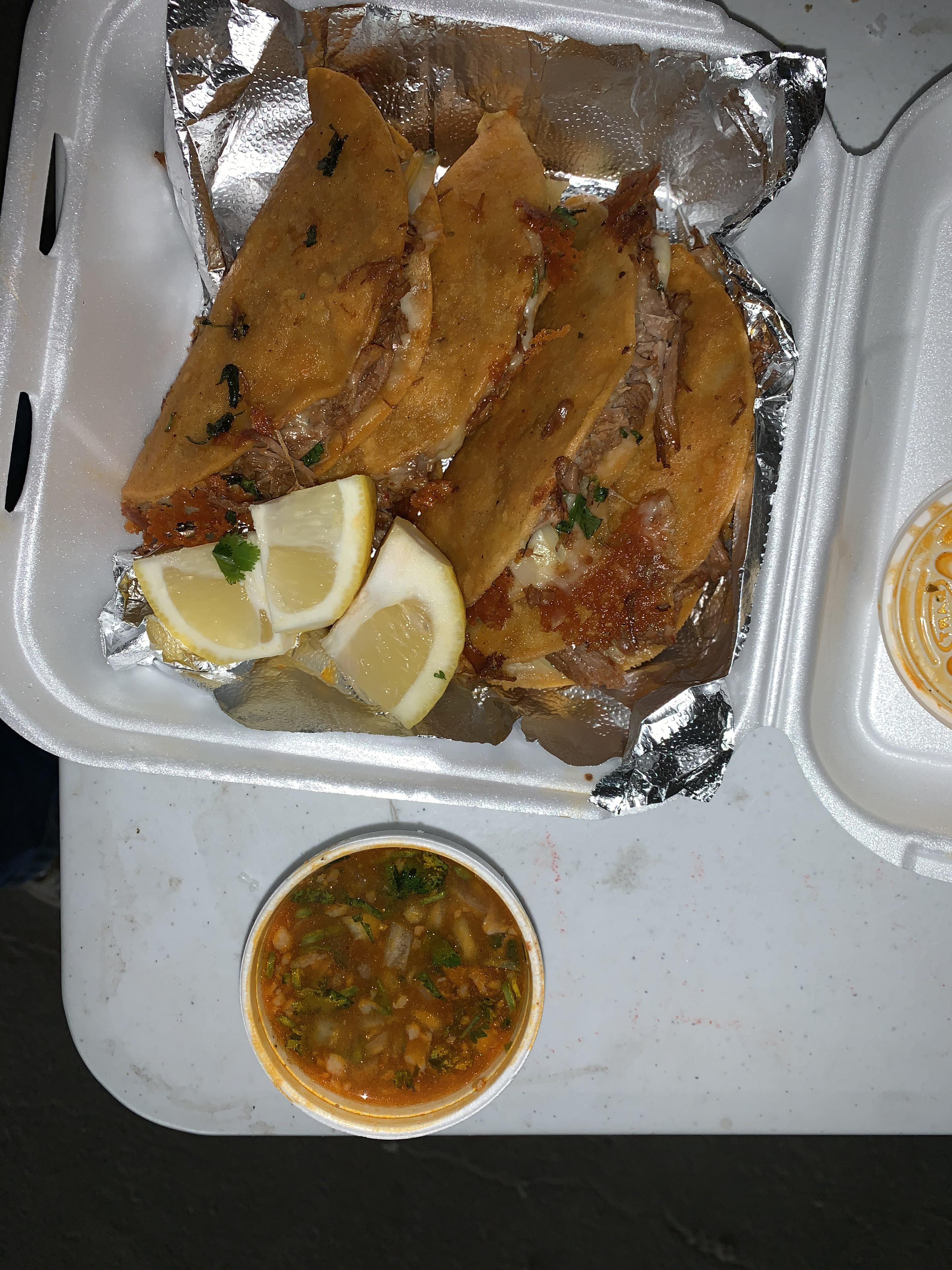 Beef birria tacos & consomé, Down Town Los Angeles | Scrolller