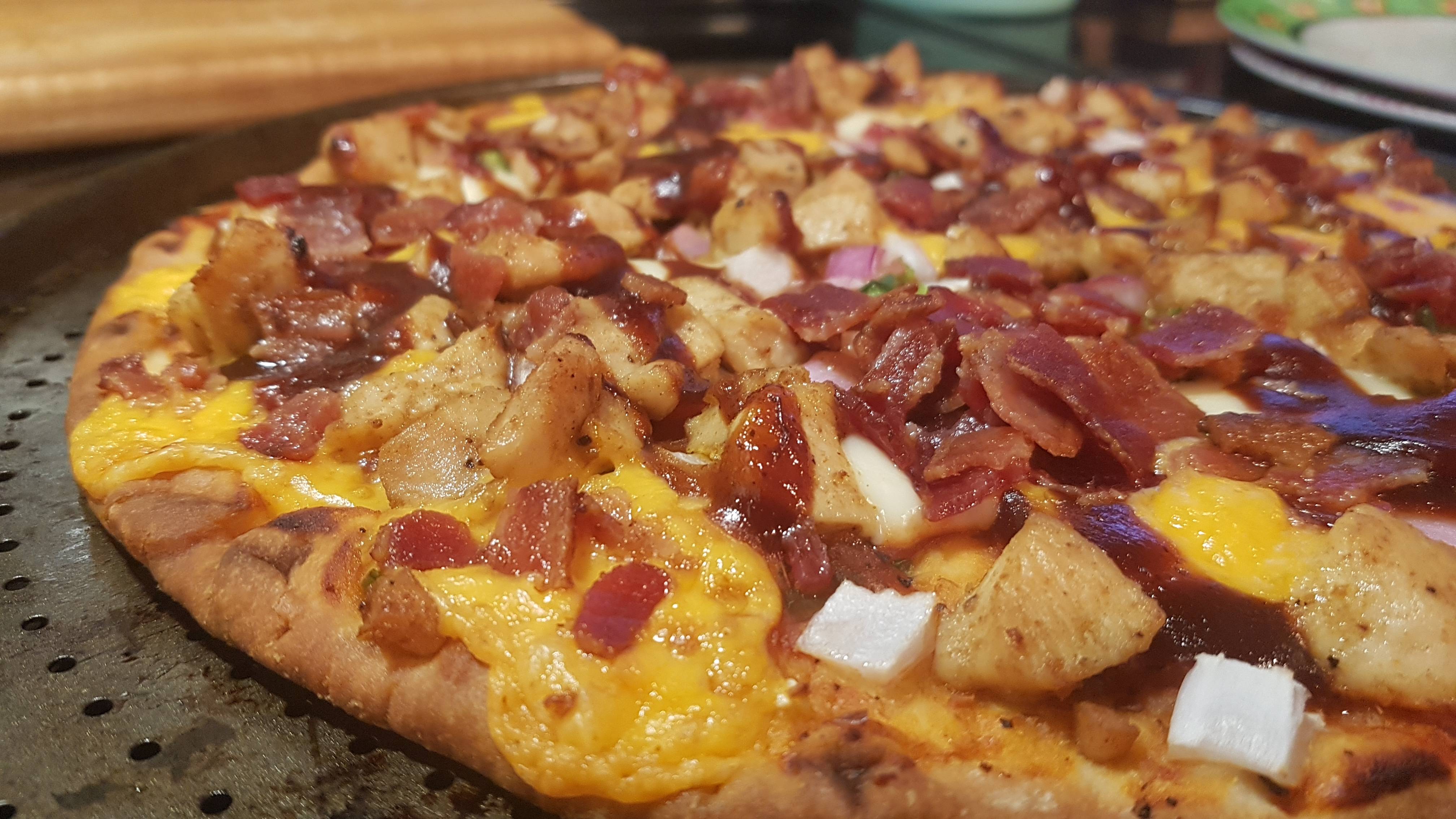 Been enjoying BBQ chicken bacon pizza lately! | Scrolller