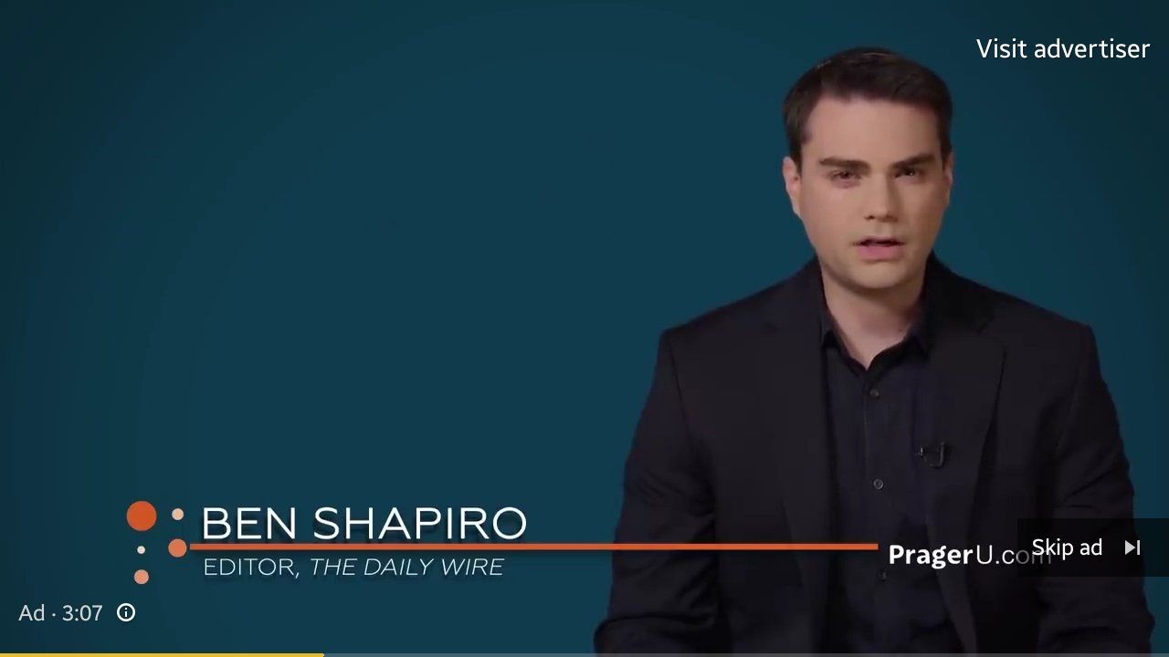 Been Shapiro was in my ad | Scrolller