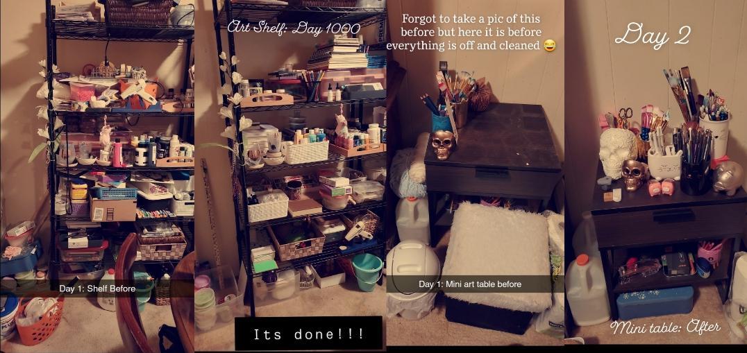 Before and After of my Art Storage | Scrolller