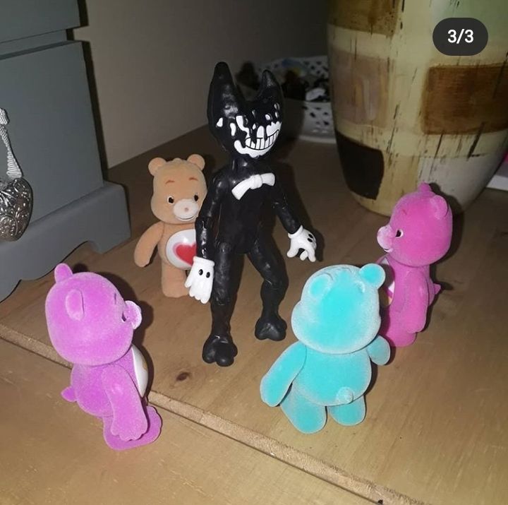 Bendy surrounded by care Bears | Scrolller