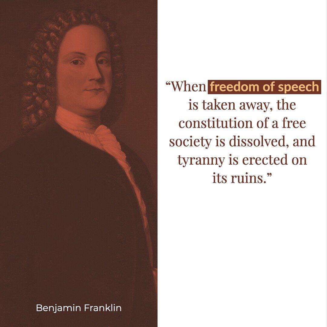 Benjamin Franklin on freedom of speech and the press Nov 17th, 1737 | Scrolller