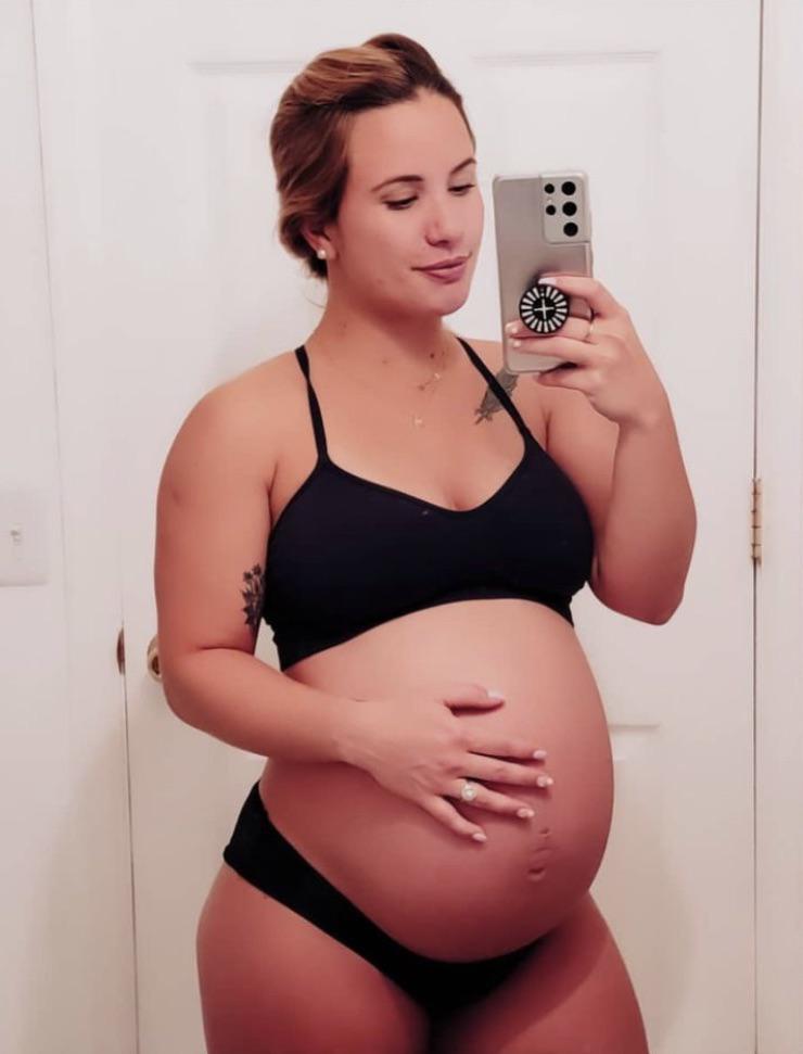 Big Belly Latina in underwear | Scrolller