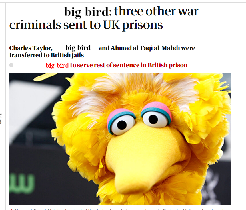 big bird bad | Scrolller