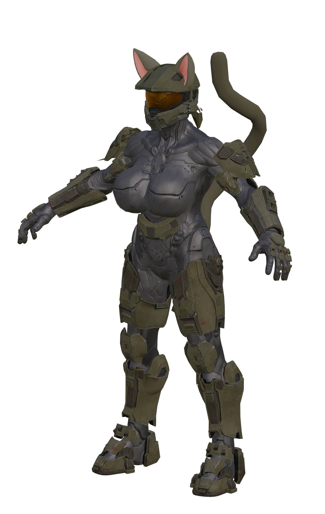 big tiddy catgirl master chief | Scrolller