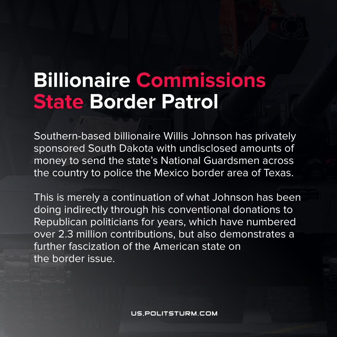 Billionaire Commissions State Border Patrol | Scrolller