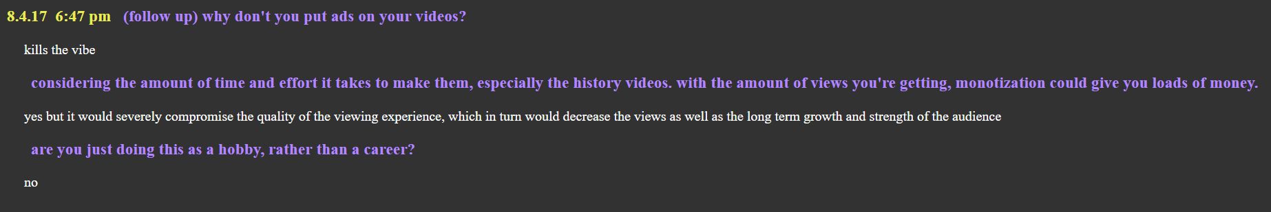 Bill's opinion on putting ads on his videos | Scrolller