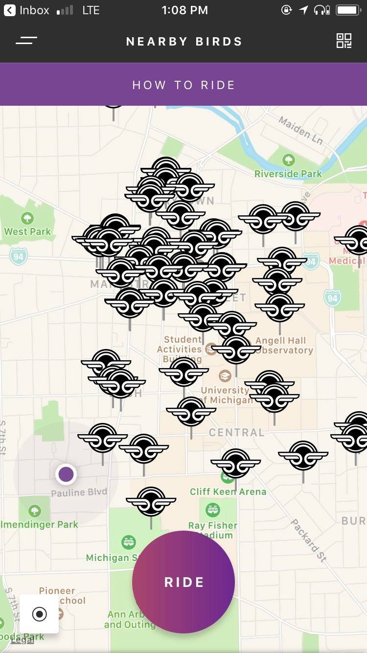 Bird scooters have officially arrived | Scrolller