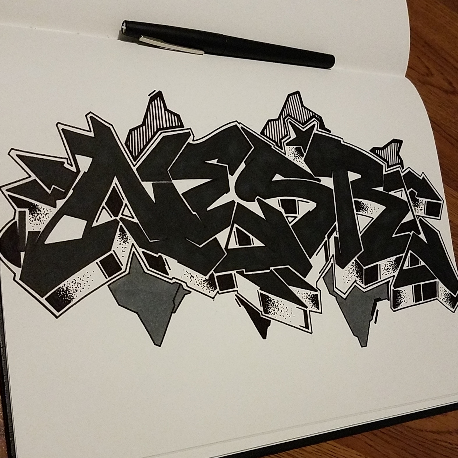 Black and white with some stippling effects | Scrolller