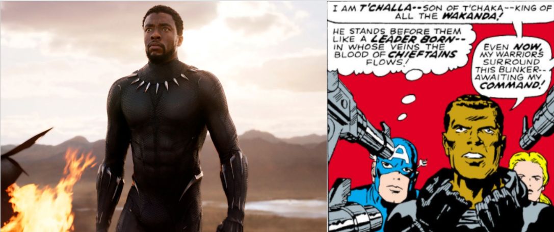 black panther movie and comic comparison | Scrolller