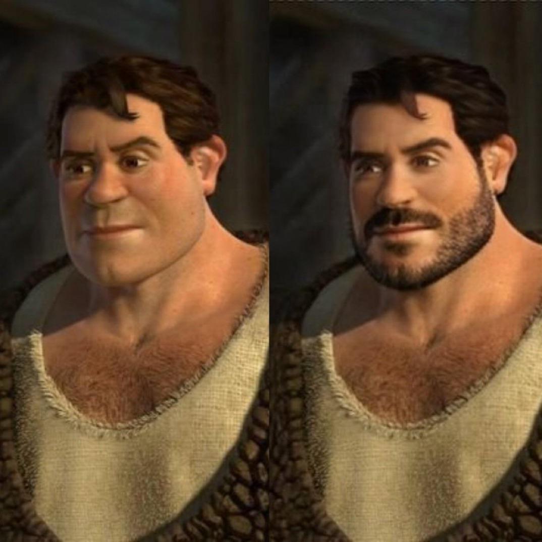 Blake low key is Shrek in human form. | Scrolller