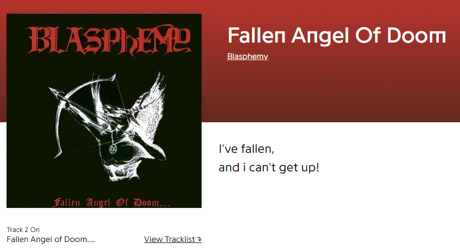 Blasphemy - Fallen Angel of Doom | Scrolller
