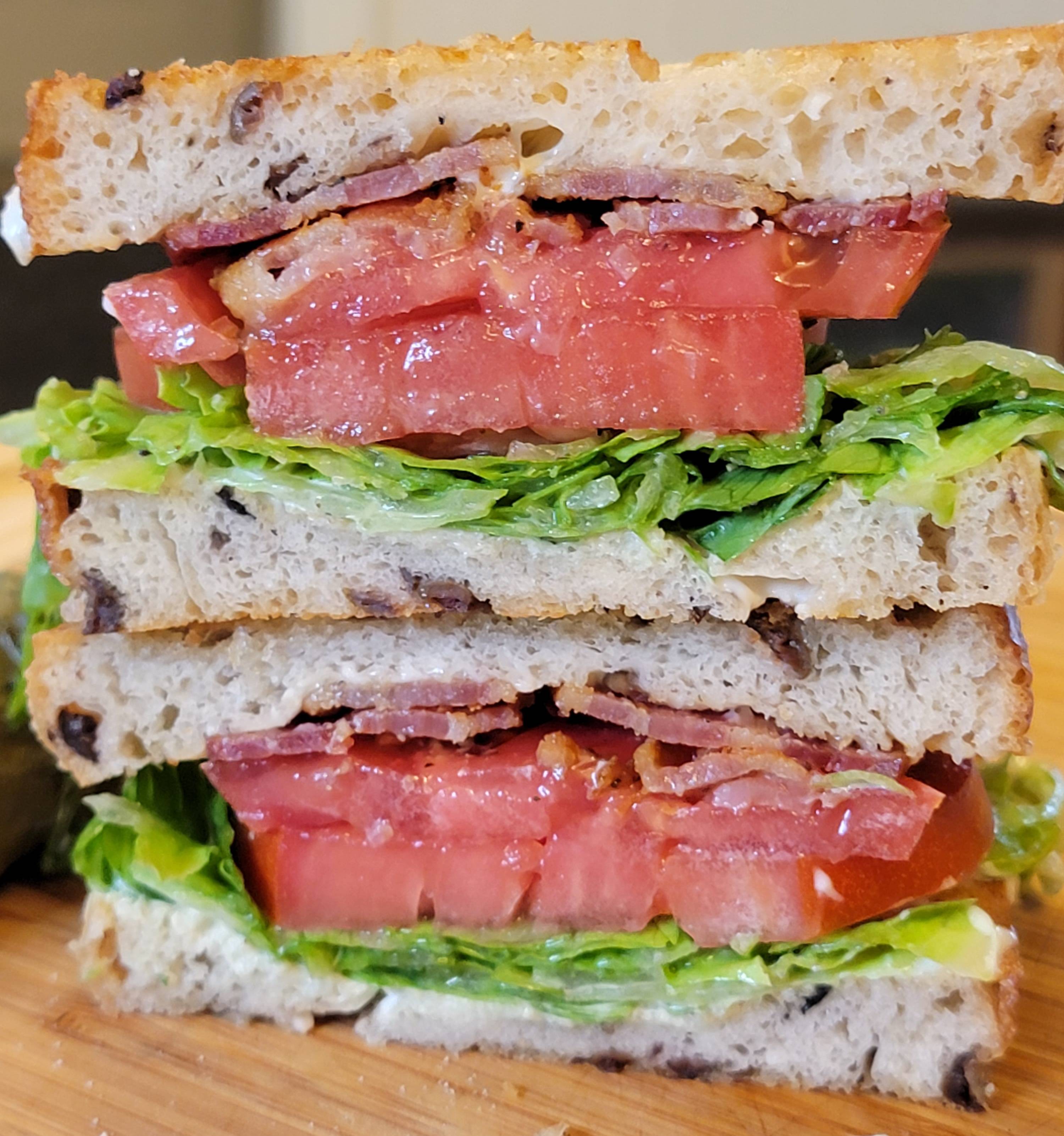 BLT on olive bread | Scrolller