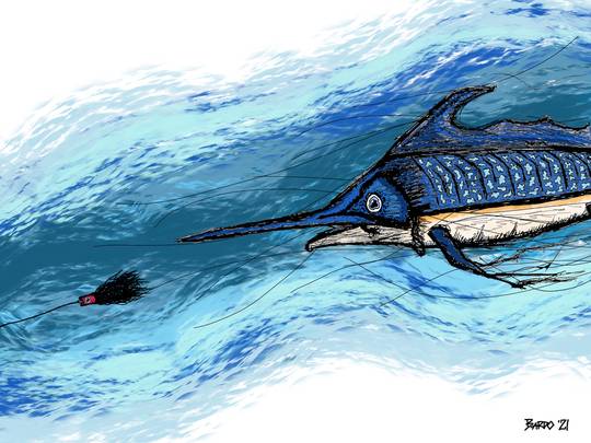 Blue Marlin, Me, Digital, 2021. | Scrolller