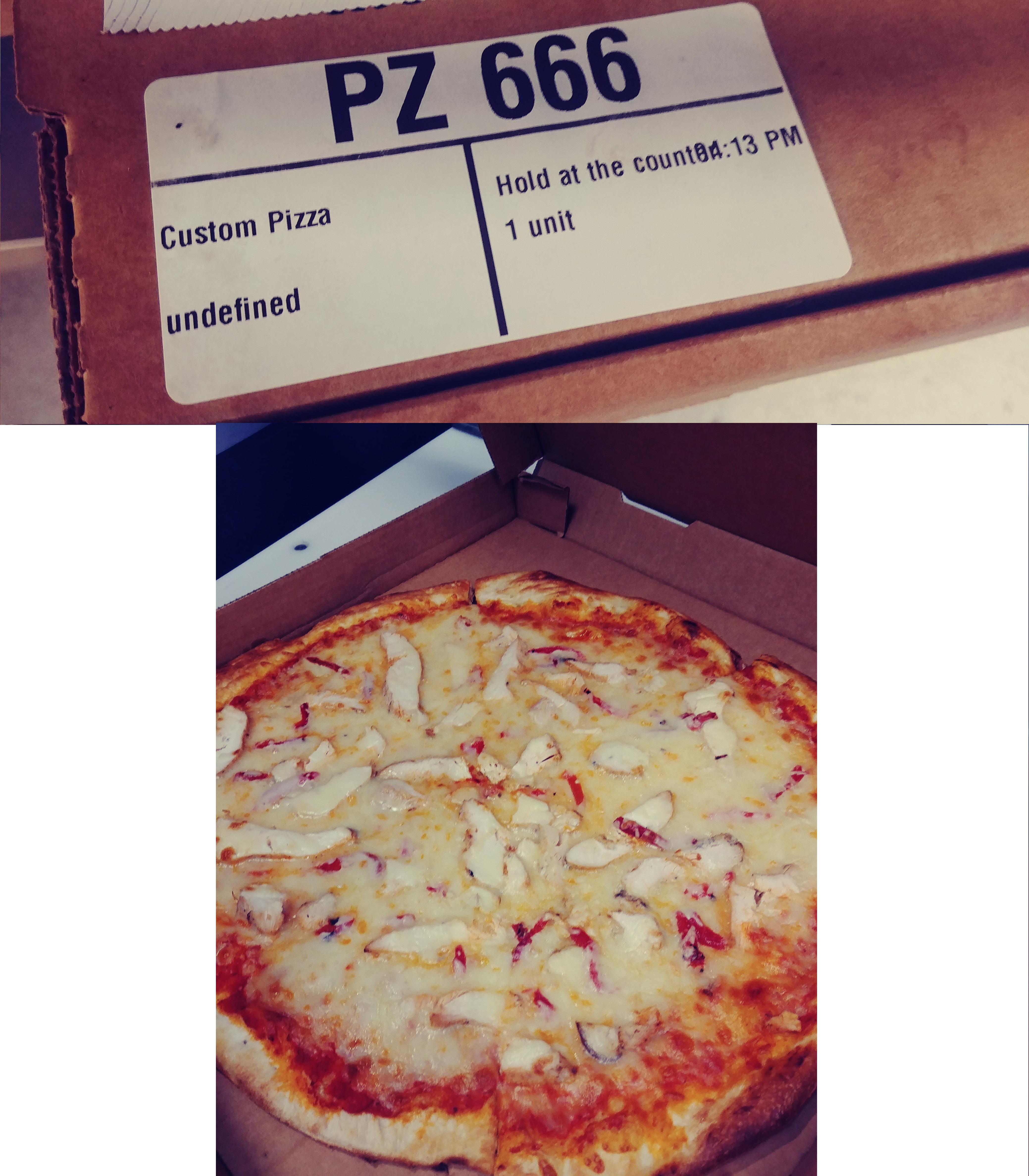 Blursed Devil's Pizza Order | Scrolller