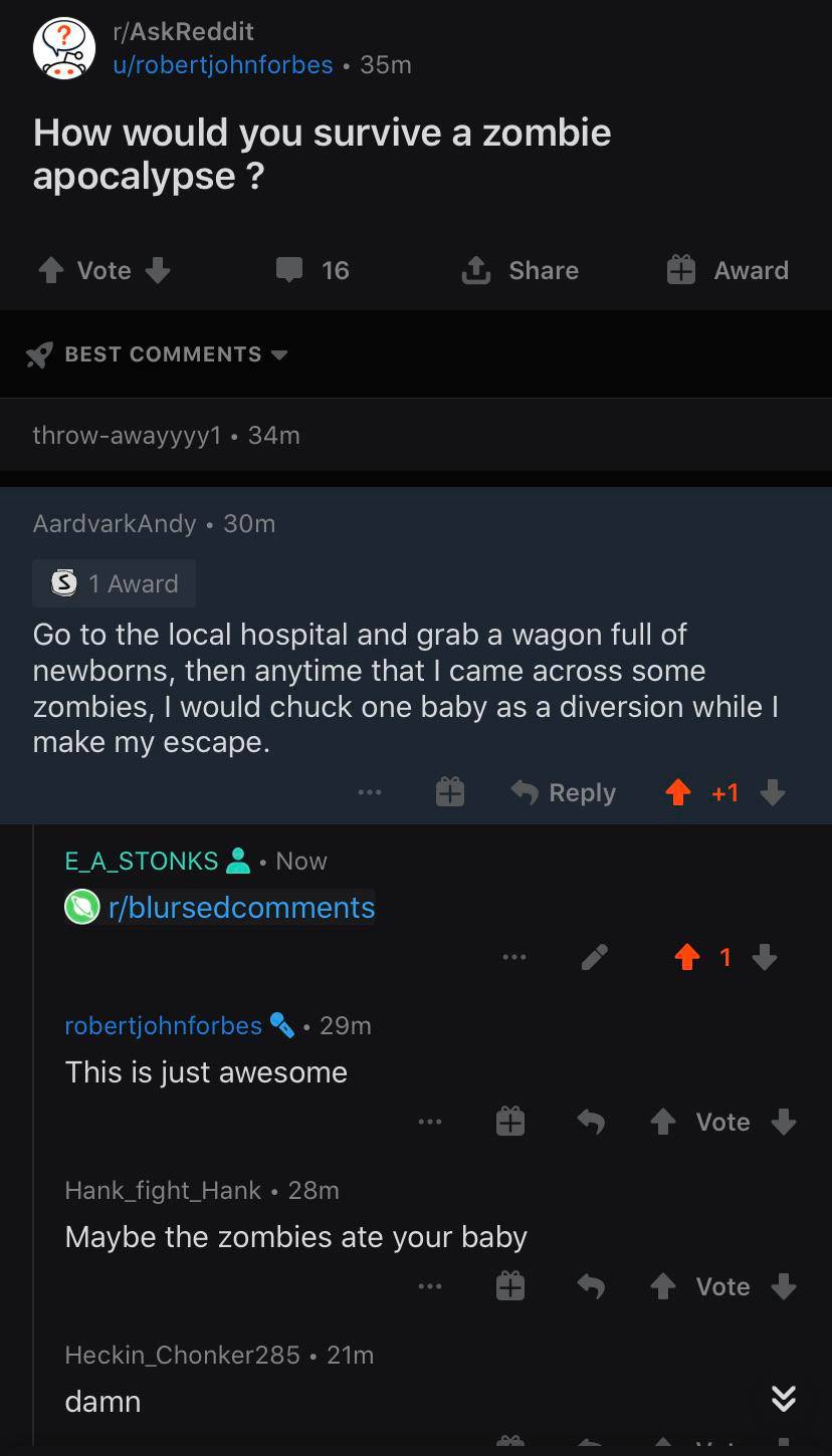 Blursed_Zombie_Apocalypse_Baby | Scrolller