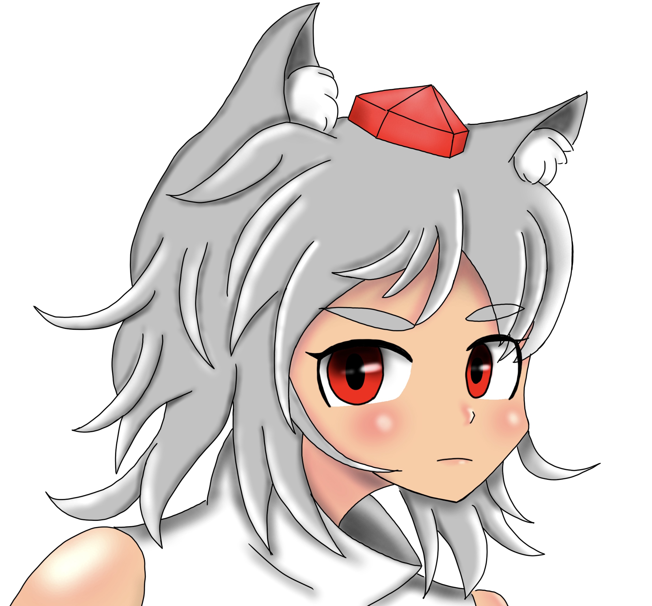 Blushing Awoo [Touhou] | Scrolller